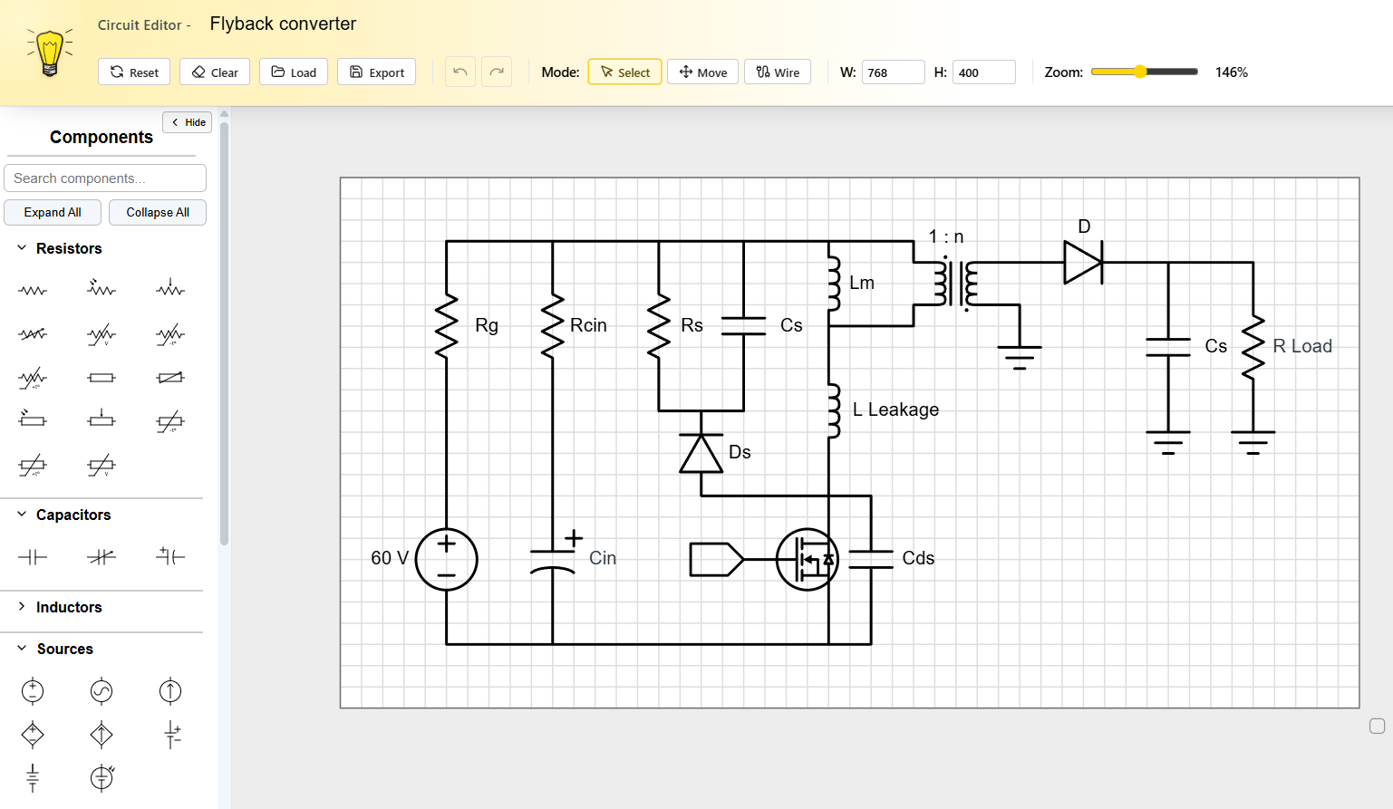 SchemaLite – STEM Diagram Workspace: Online Schematic Creator